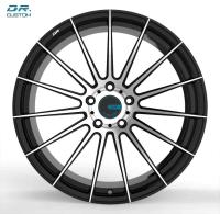 China 5-114.3 24 Inch Alloy Wheels Gloss Black 6061 T6 1 Piece Rims for sale