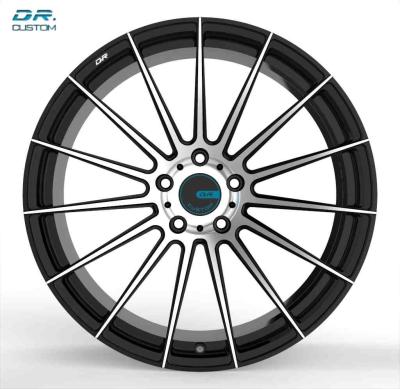 China 5-114.3 24 Inch Alloy Wheels Gloss Black 6061 T6 1 Piece Rims for sale