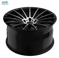 China 5-114.3 24 Inch Alloy Wheels Gloss Black 6061 T6 1 Piece Rims for sale