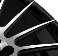 China 5-114.3 24 Inch Alloy Wheels Gloss Black 6061 T6 1 Piece Rims for sale