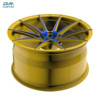 China 24 Inch Lightweight Forged Alloy Wheels Brushed Gold Super Light Rims for sale