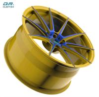 China 24 Inch Lightweight Forged Alloy Wheels Brushed Gold Super Light Rims for sale