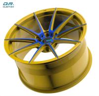 China 24 Inch Lightweight Forged Alloy Wheels Brushed Gold Super Light Rims for sale