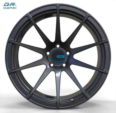 China ET40 Super Deep Concave Wheels Aluminum Matte Black 18 Inch Rims for sale