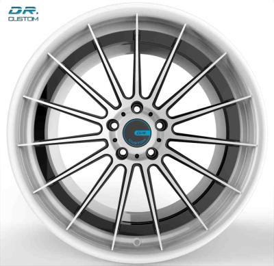 China SAE OEM Two Piece Forged Wheels ET45 5x112 22 Inch Rims for sale