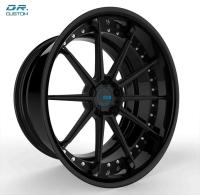 China ET50 5x120 Three Piece Wheels Matt Black 18 Inch 3 Piece Wheels for sale