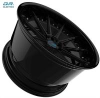 China ET50 5x120 Three Piece Wheels Matt Black 18 Inch 3 Piece Wheels for sale
