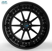 China ET50 5x120 Three Piece Wheels Matt Black 18 Inch 3 Piece Wheels for sale