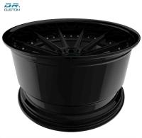 China ET50 5x120 Three Piece Wheels Matt Black 18 Inch 3 Piece Wheels for sale