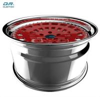 China Brushed Red Forged Step Lip Wheels ET15 5x114.3 18 Inch for sale