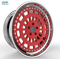 China Brushed Red Forged Step Lip Wheels ET15 5x114.3 18 Inch for sale