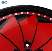 China 22 Inch Deep Dish Forged Wheels Rims For Cars Gloss Black for sale