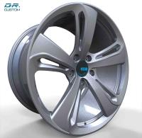 China ODM Gloss Sliver Monoblock Forged Wheels 6061 T6 Alloy Three Piece for sale