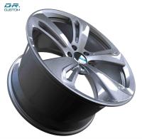 China ODM Gloss Sliver Monoblock Forged Wheels 6061 T6 Alloy Three Piece for sale