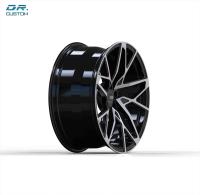 China OEM 1 piece Racing Forged Wheels Gloss Black 5x108 17 Inch Rims for sale