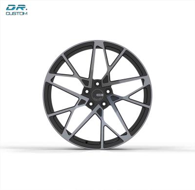 China OEM 1 piece Racing Forged Wheels Gloss Black 5x108 17 Inch Rims for sale