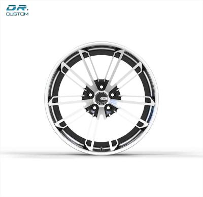 China 5x108 19 Inch Deep Concave Wheels ODM Hyper Black Aluminum Alloy for sale
