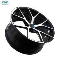 China 1 Piece Racing Forged Wheels Hyper Black ET25 5x112 18 Inch Rims for sale