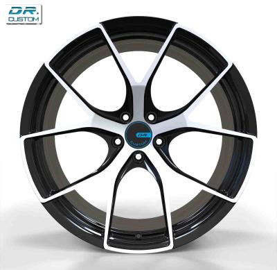 China 1 Piece Racing Forged Wheels Hyper Black ET25 5x112 18 Inch Rims for sale