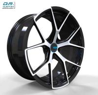 China 1 Piece Racing Forged Wheels Hyper Black ET25 5x112 18 Inch Rims for sale