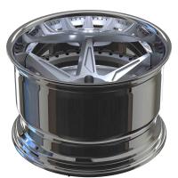 China Silver Deep Concave Forged Wheels 3 Piece 18 Inch Big Lip Rim for sale