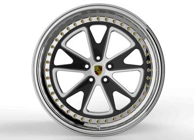 China ET10 20 Inch Rims Deep Dish Wheels 3 Piece For BMW VW Porsche for sale