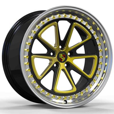 China ET48 Custom Three Piece Forged Wheels PCD 5-108 22 Inch for sale