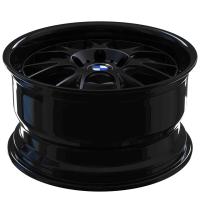 China PCD 5-108 Two Piece Forged Wheels ET10 Matte Black Rims 20 Inch for sale