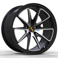 China Matte Black Monoblock Custom Forged Wheels PCD 5-130 18 Inch Porsche Rims for sale