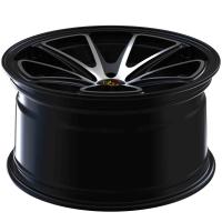 China Matte Black Monoblock Custom Forged Wheels PCD 5-130 18 Inch Porsche Rims for sale