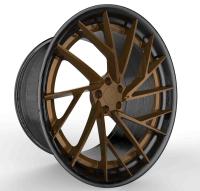 China Big Concave 20 Inch 3 Piece Wheels Matt Bronze Disk PCD 5x115 for sale