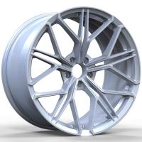 China ODM 1 Piece Forged Auto Wheels 23 Inch Hyper Silver Alloy Wheels for sale
