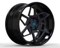 China 6061 T6 Deep Dish Forged Wheels Round J Matt Black 19 Inch Rims for sale
