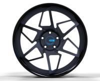 China 6061 T6 Deep Dish Forged Wheels Round J Matt Black 19 Inch Rims for sale