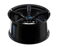 China Gloss Black 1 Piece Forged Wheels ET10 5x112 19 Inch Wheels for sale