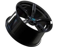 China Gloss Black 1 Piece Forged Wheels ET10 5x112 19 Inch Wheels for sale