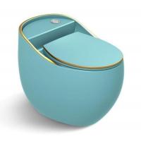 China Modern Green One Piece Toilet 600x600mm Ceramic Sanitary Ware WC for Bathroom for sale