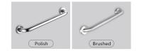 China 25x300mm Chrome Surface Finish Bathroom Toilet Support Grab Bar for Elderly Safety for sale