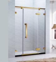 China Stainless Steel Sliding Door Shower Enclosure 70x70cm with Ceramic Tray and Diamond Glass for sale