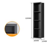 China Brushed Stainless Steel Shower Shelf 304 Grade 20x10cm for ODM Bathroom Design for sale