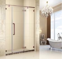 China Stainless Steel Sliding Door Shower Enclosure 70x70cm with Ceramic Tray and Diamond Glass for sale