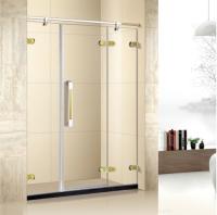 China Stainless Steel Sliding Door Shower Enclosure 70x70cm with Ceramic Tray and Diamond Glass for sale