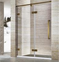 China Stainless Steel Sliding Door Shower Enclosure 70x70cm with Ceramic Tray and Diamond Glass for sale