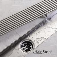 China Square Taizhou Floor Drain 68x300mm Outer Diameter Stainless Steel Strainer for sale