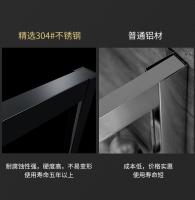 China Gold Glass Shower Enclosure 8mm Tempered Hinged Door with Ceramic Tray for sale