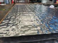 China Water Ripple Color Mirror Embossed Stainless Steel Plate 0.6mm for Hotel Villa Ceiling Curtain Wall for sale