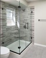 China Stainless Steel Sliding Door Shower Enclosure 8mm Tempered Glass Custom Size for sale