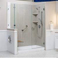 China Stainless Steel Sliding Door Shower Enclosure 8mm Tempered Glass Custom Size for sale