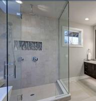 China Stainless Steel Sliding Door Shower Enclosure 8mm Tempered Glass Custom Size for sale
