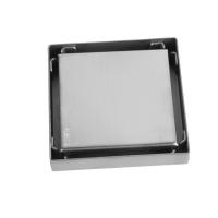 China Anti-Odor Anti-Spill 6 Inch Stainless Steel Floor Drain for Invisible Shower 150x150mm for sale